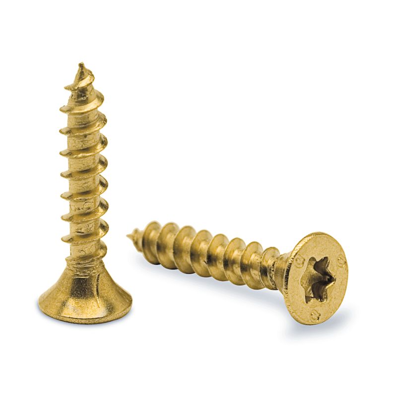 Holzschraube 3 x 16 mm (Torx) - 50 Stck. Messing