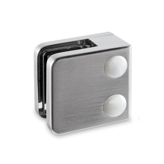Edelstahl Design Glasklemme 23 Flachmontage für Glas von 4-8.76mm