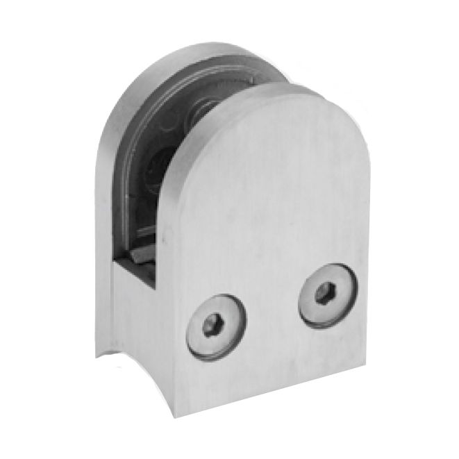 Edelstahl Glasklemme Klemmhalter 12 Rohr Ø 33,7 mm