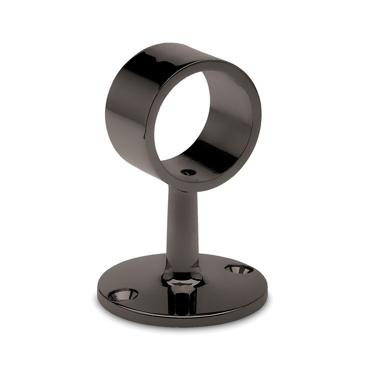 Rohrhalter für Rohr Ø25,4mm Anthrazit Schwarz matt